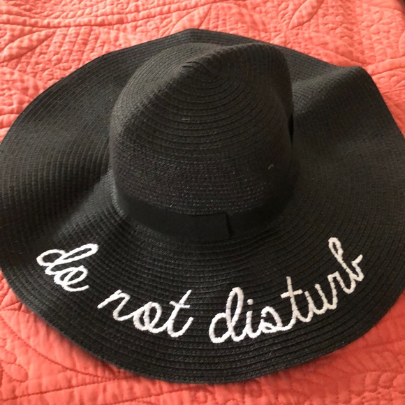 Accessories | Do Not Disturb Embroidered Beach Hat | Poshmark